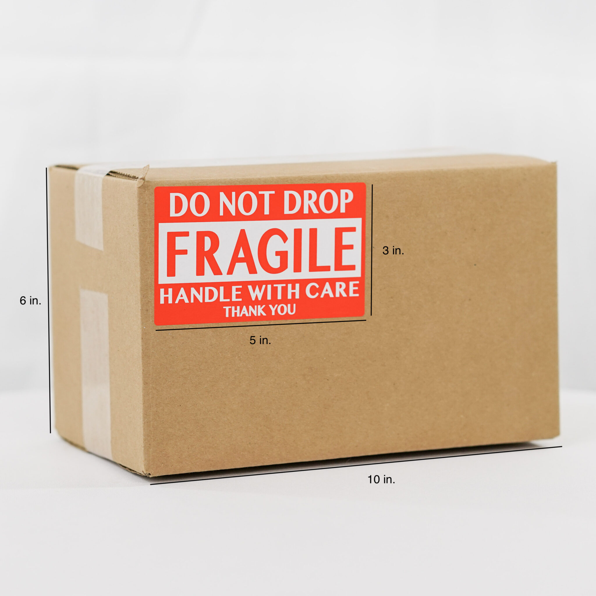 DO NOT DROP" "Fragile Handle With Care" Shipping Labels infitec gloves
