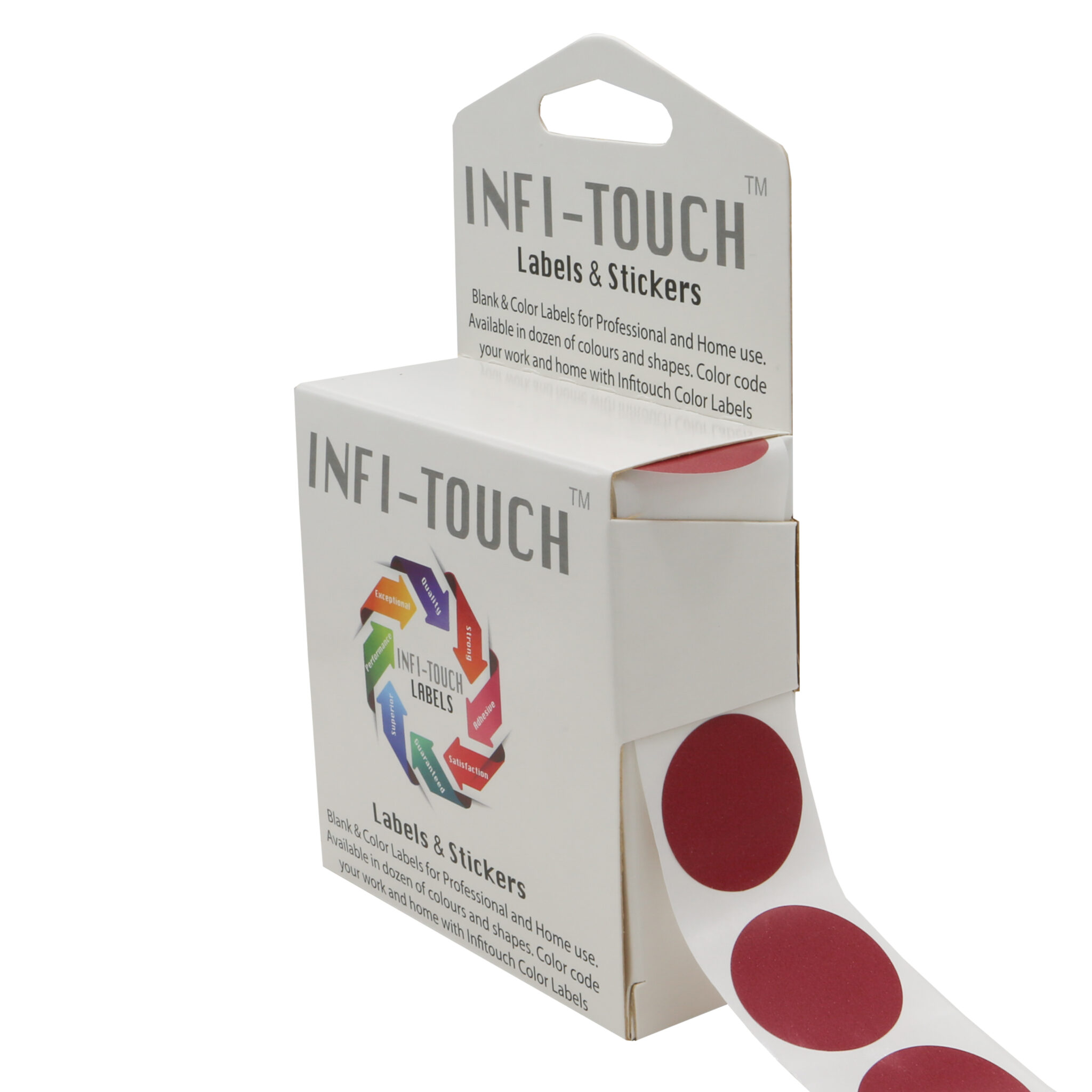 1" Color-Code Stickers-dot-stickers-1000-stickers-per-dispenser-box