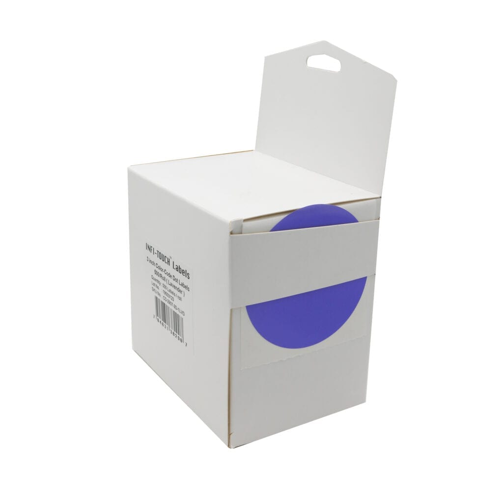 3" Color-Code Stickers-dot-stickers-500-stickers-per-dispenser-box