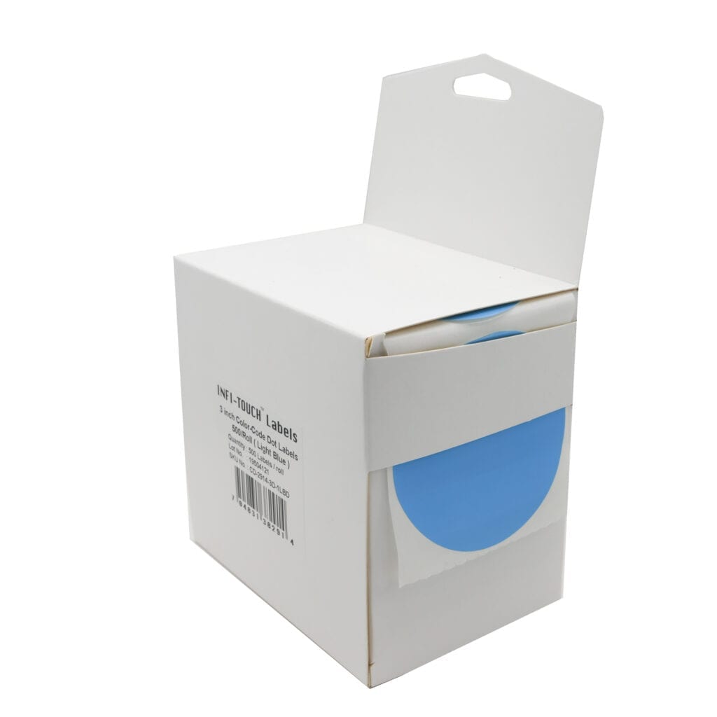 3" Color-Code Stickers-dot-stickers-500-stickers-per-dispenser-box