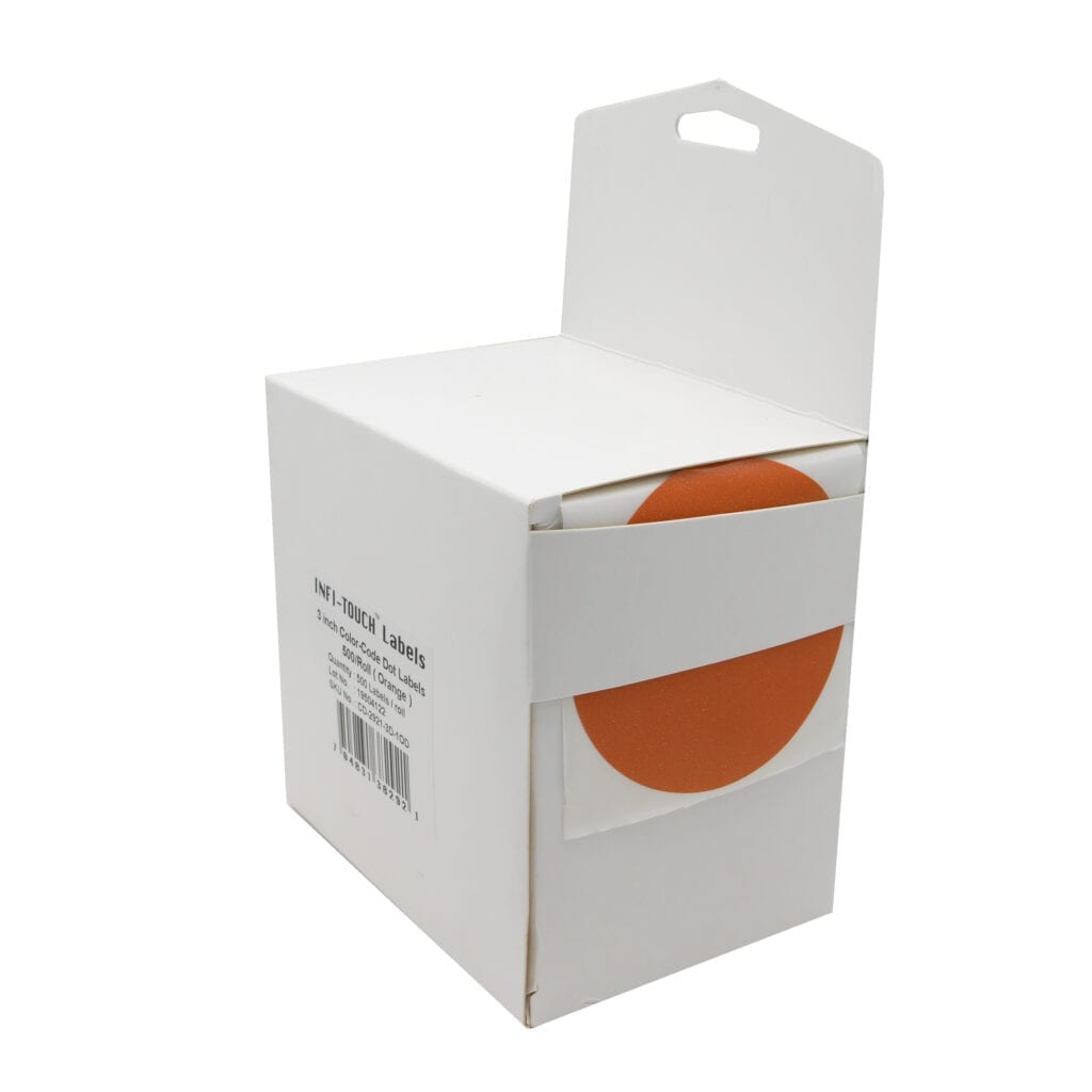 3" Color-Code Stickers-dot-stickers-500-stickers-per-dispenser-box